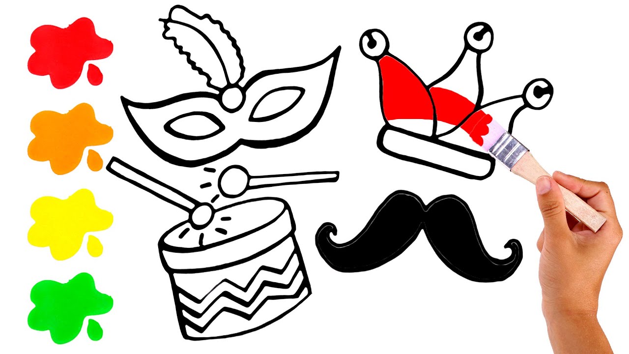 Dibujos de Carnaval Fáciles de Hacer