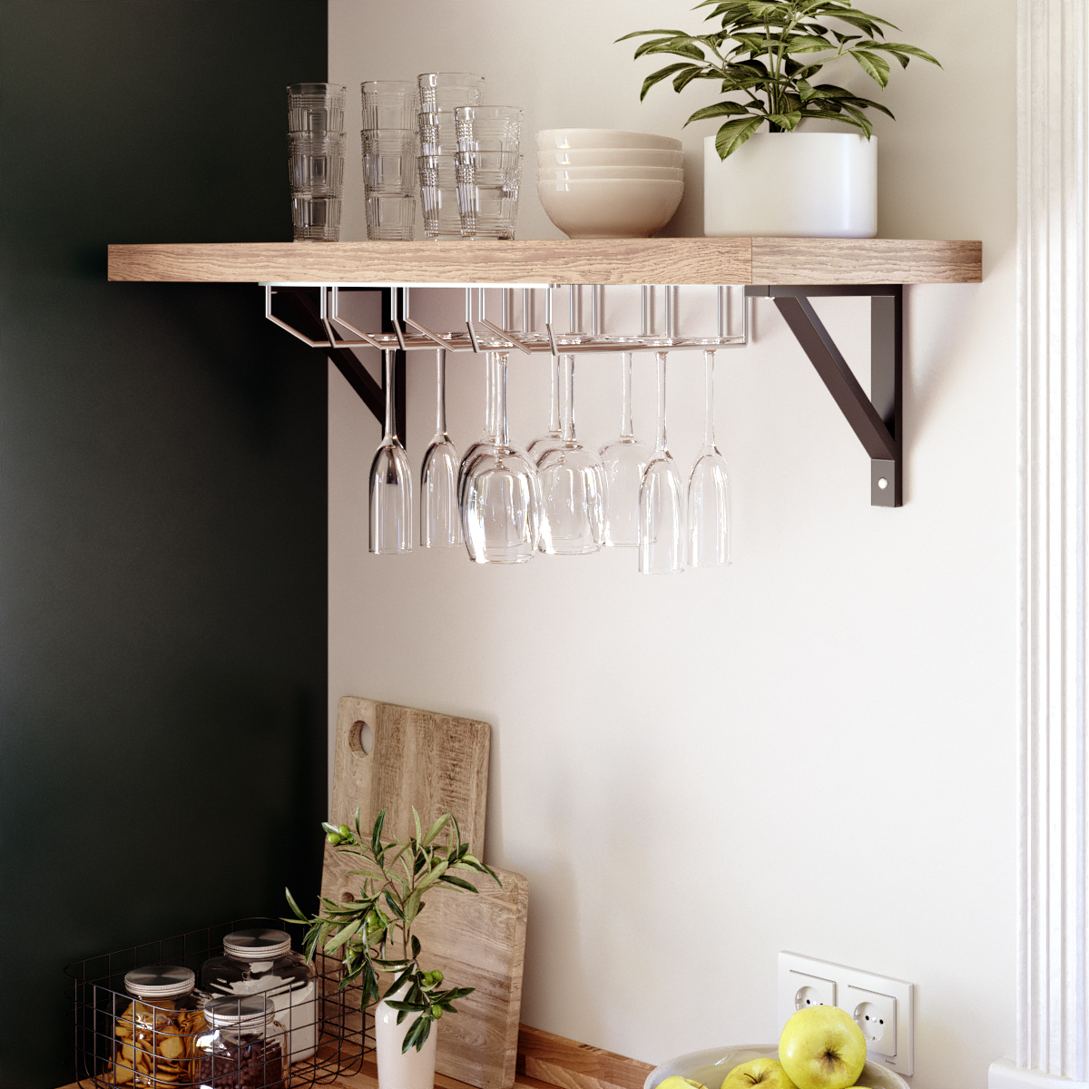 Soporte para Colgar Copas de Vino